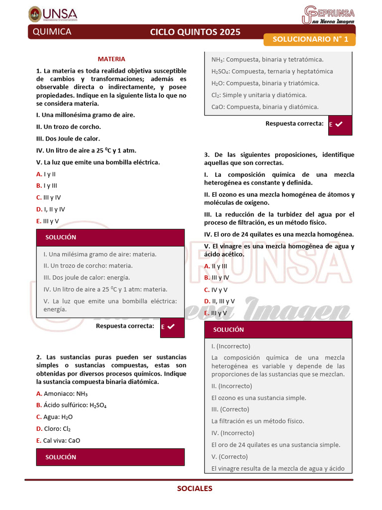 S1 - Quimica | PDF