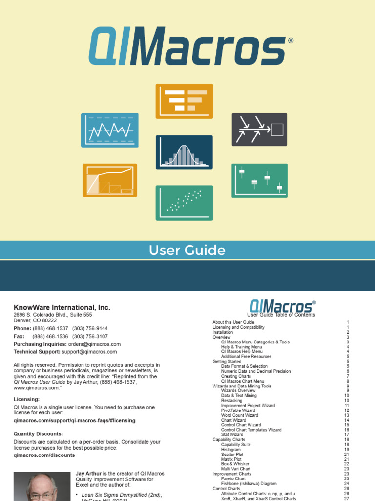 QI Macros User Guide | PDF