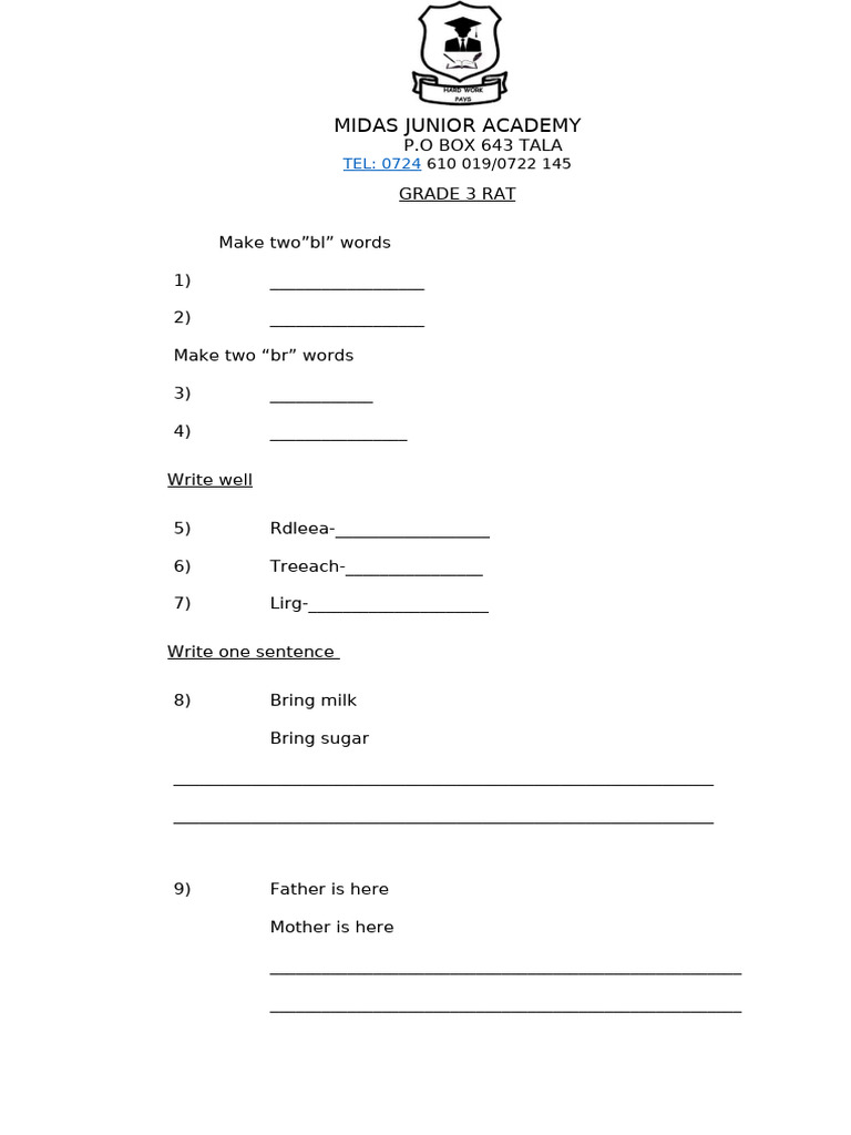 english grade 3 | PDF