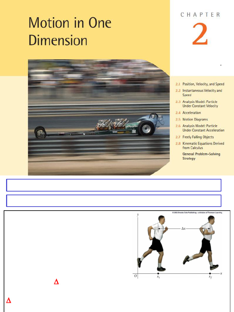Motion in One Dimension: Position, Velocity, Acceleration | PDF | Geometry | Applied And ...
