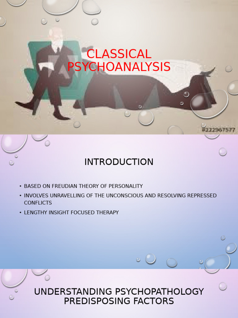 Classical Psychoanalysis | PDF | Psychoanalysis | Psychotherapy