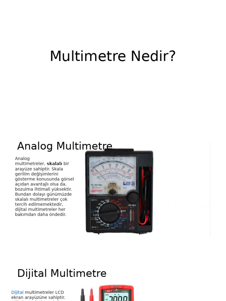Multimetre Nedir | PDF