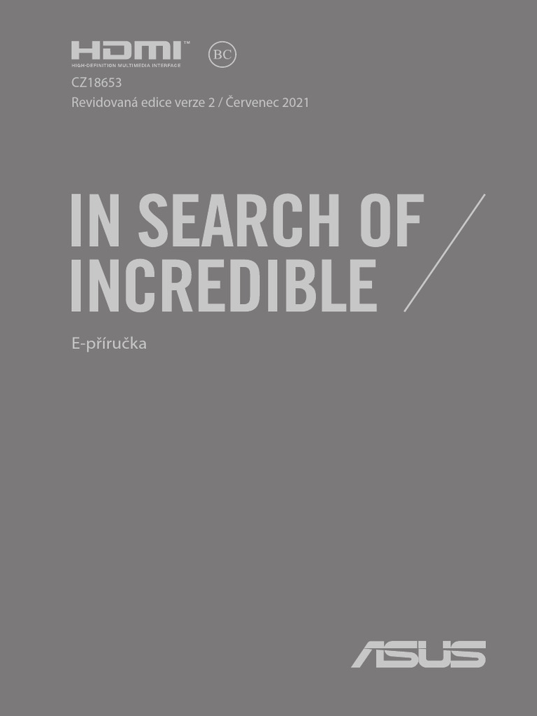 ASUS ZenBook Manual CZ | PDF