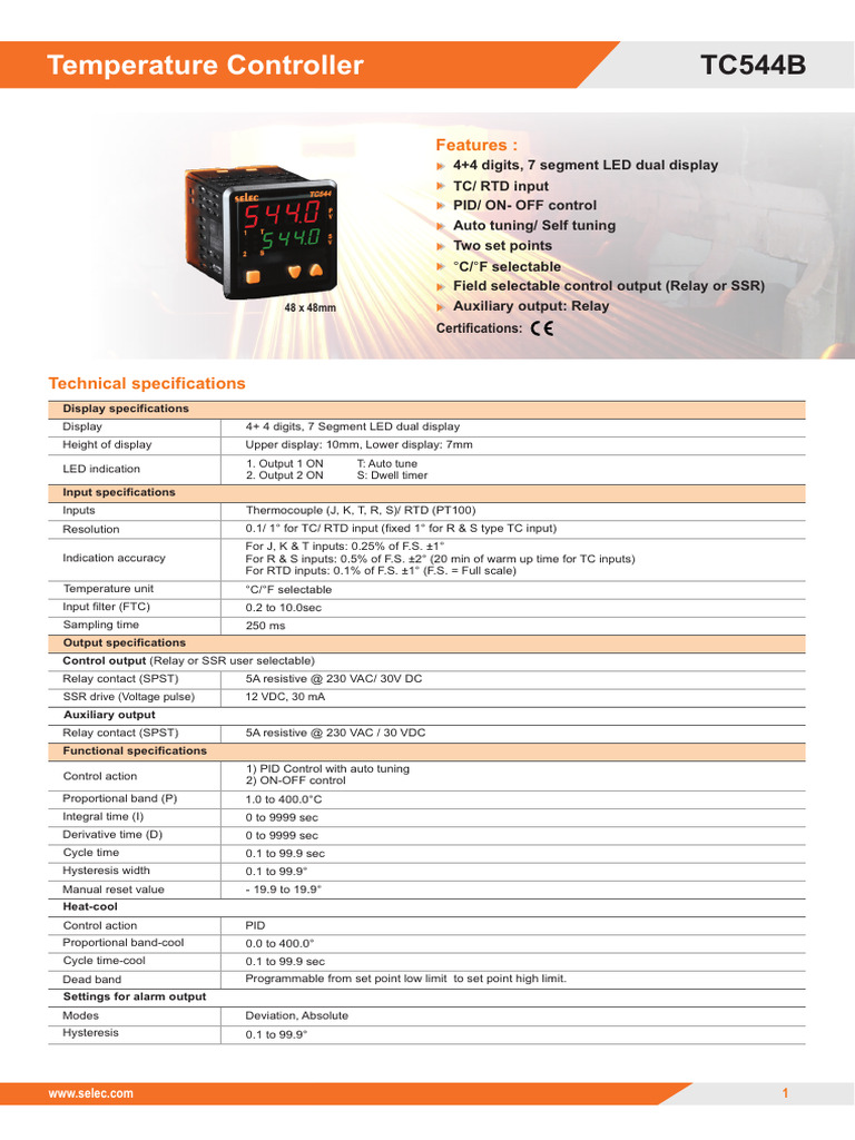 TC544B Datasheet | PDF