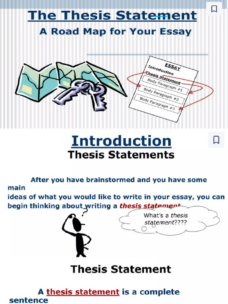Lesson 5 Thesis Statement | PDF