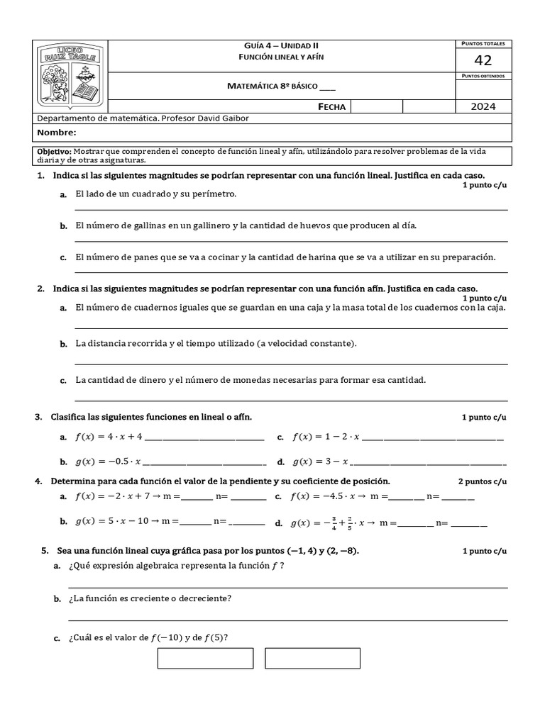 Guía4 Unidad2 NB8 | PDF