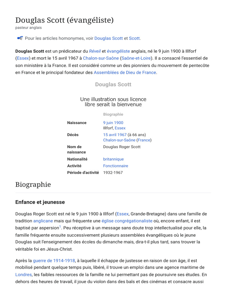 Douglas Scott (Évangéliste) - Wikipédia | PDF