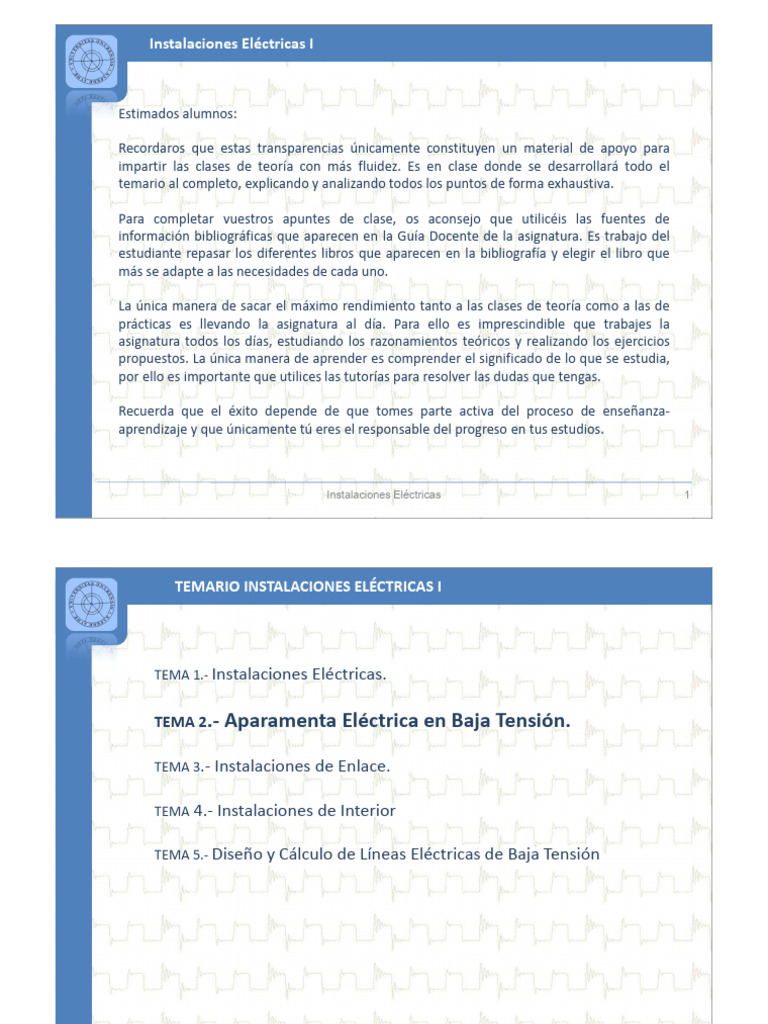 Tema 2 Inst_Elect_aparamenta | PDF