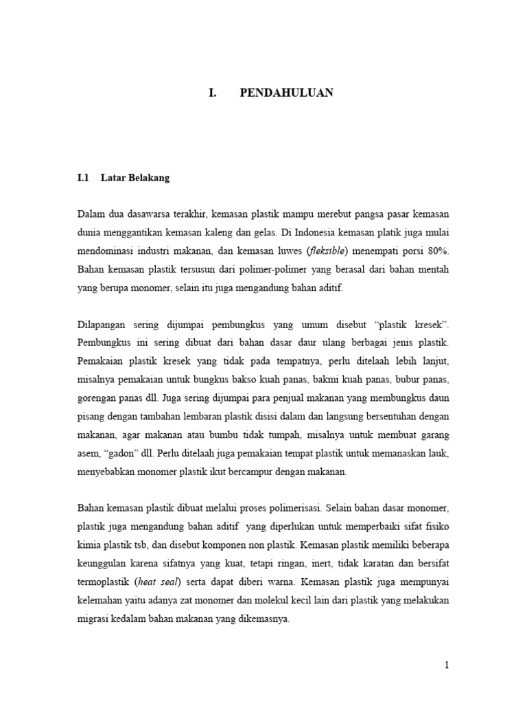Keamanan Pangan Dan Kemasan Plastik Dan Styrofoam Yl | PDF