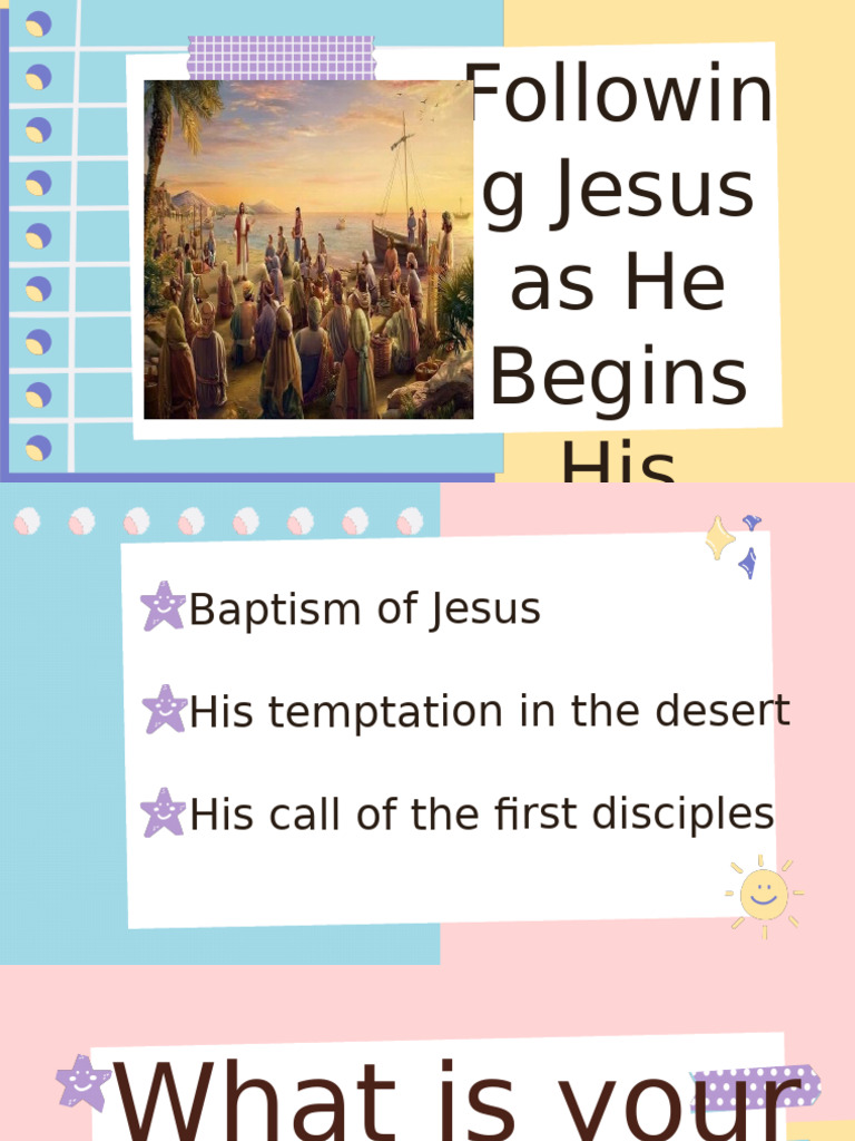 Grade 9 - C.L.E - Jesus As He Begin His Ministry | PDF