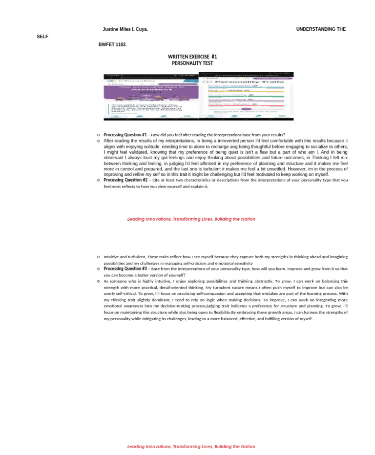 Uts Written Exercises | PDF