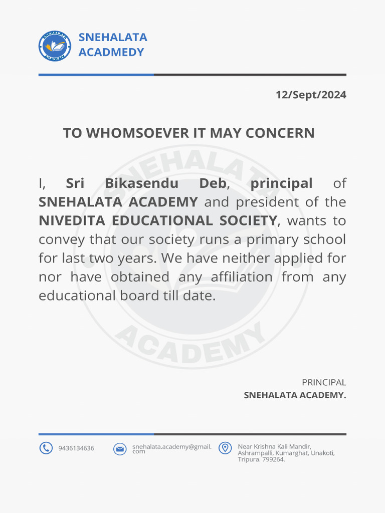 Snehalata Declaration | PDF