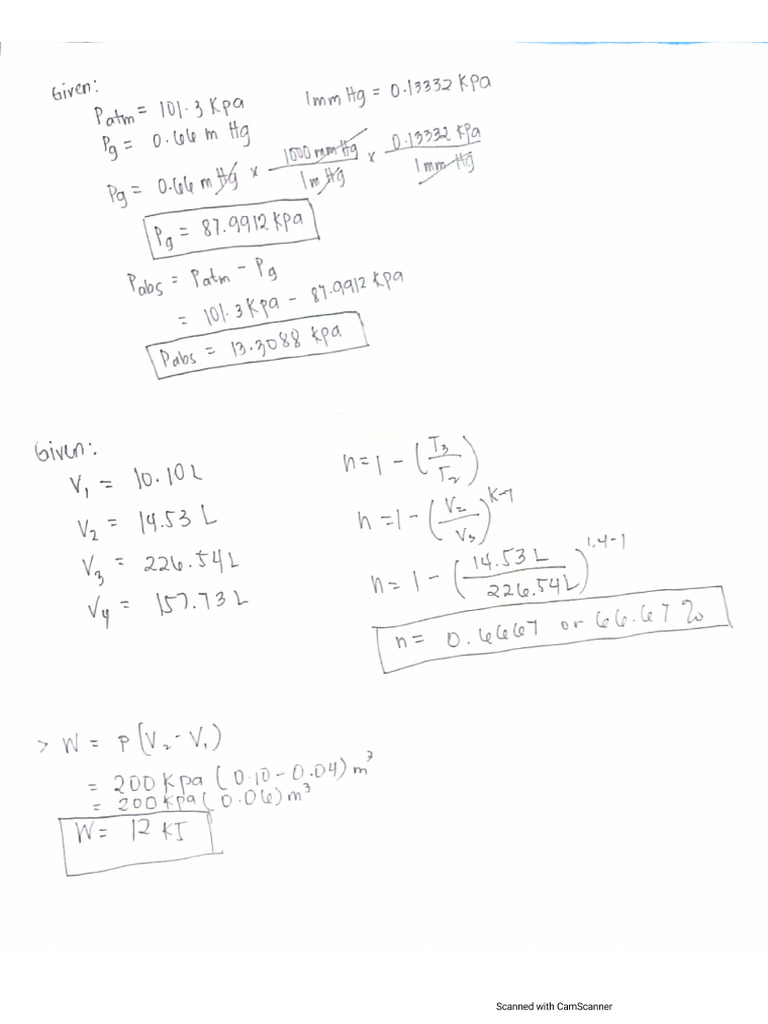 Thermodynamics Problem Solving | PDF