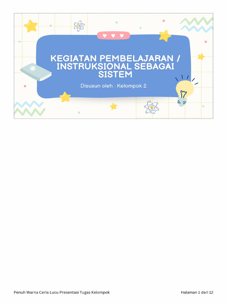 Penuh Warna Ceria Lucu Presentasi Tugas Kelompok-1 | PDF