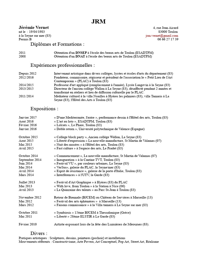 JRM CV art | PDF