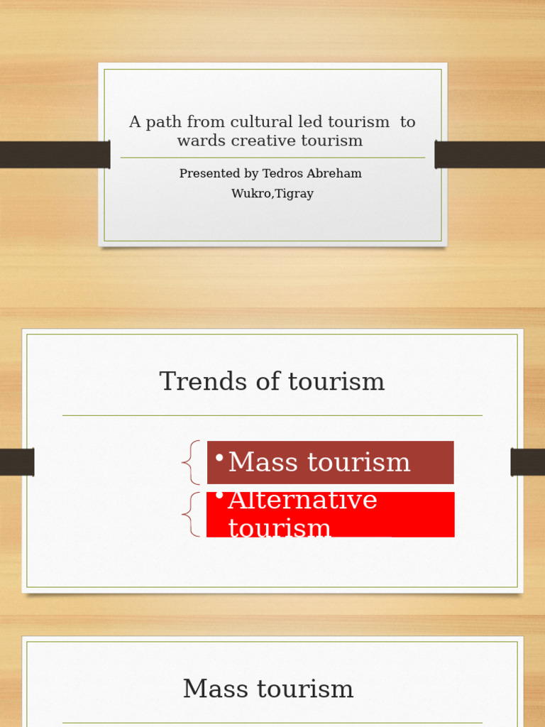 Presentation For Local Guides About Creative Tourism | PDF | Tourism | Art