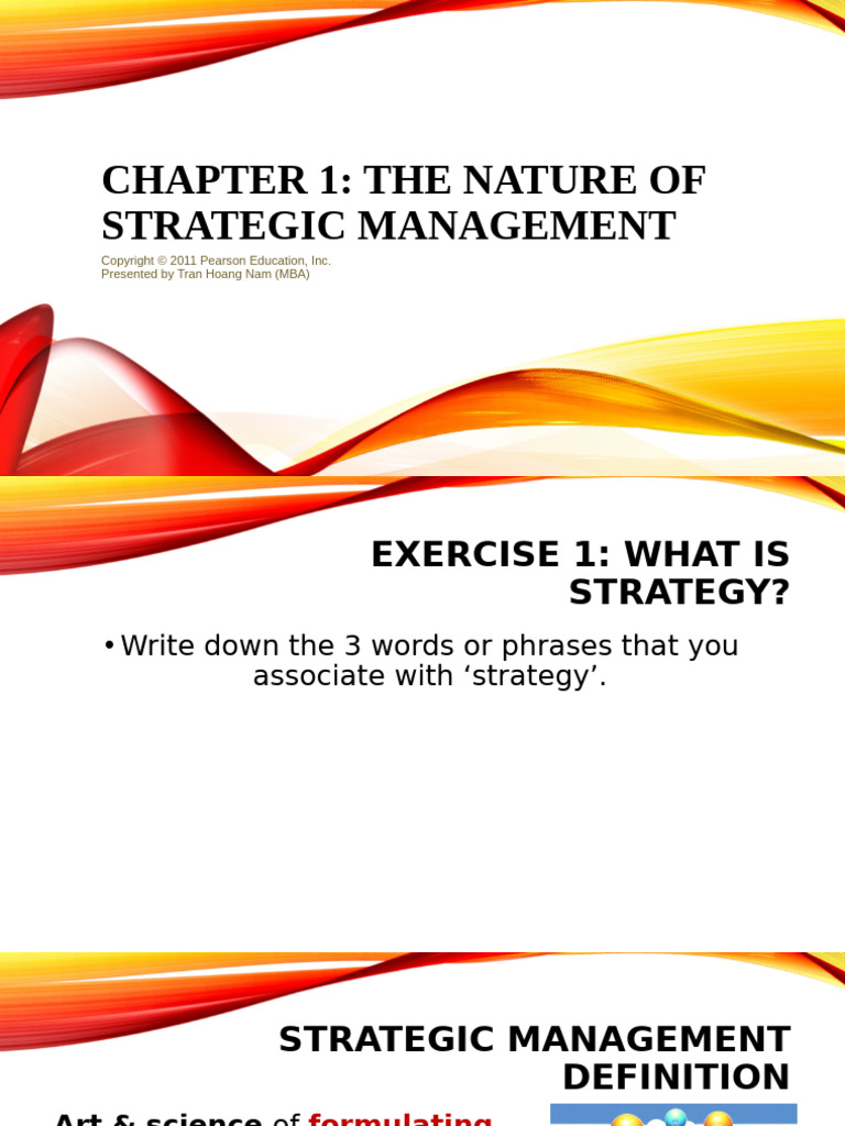 Chapter 1-The Nature of Strategy | PDF