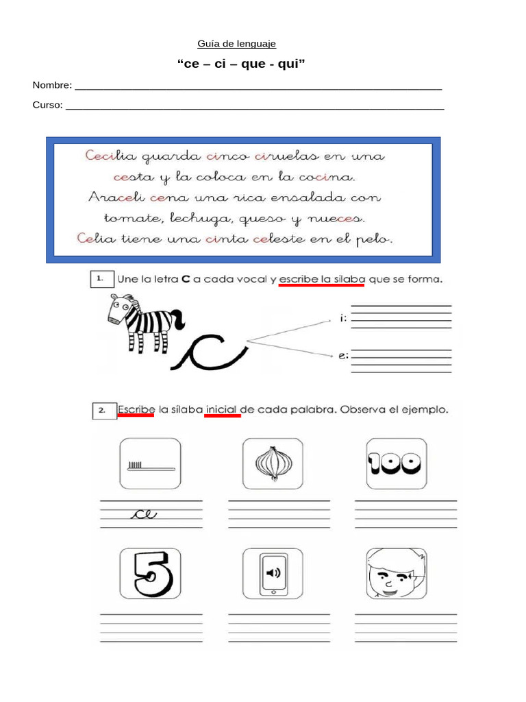 Guía Ce Ci Que Qui | PDF