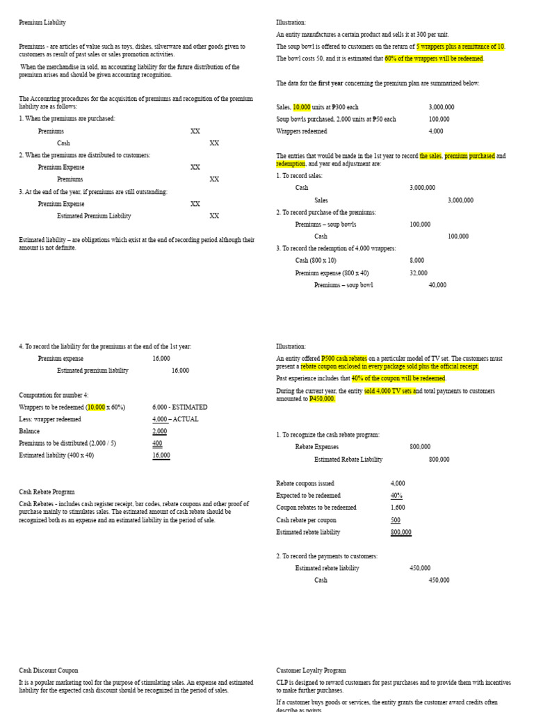 Premium Liability | PDF