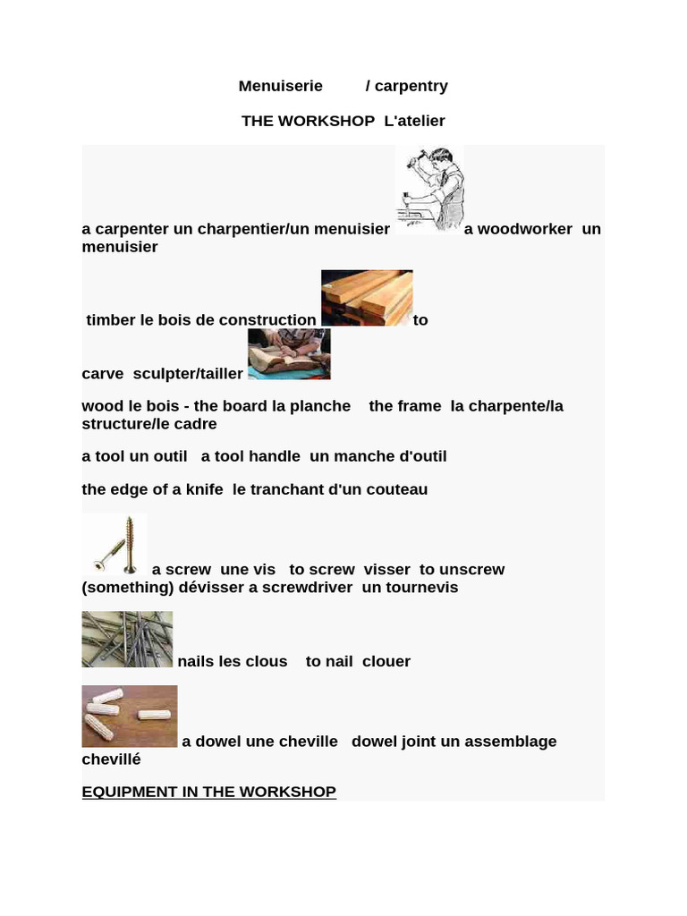 Menuiserie | PDF | Tools | Woodworking