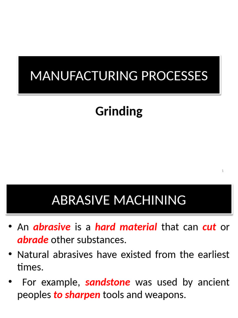 MP8 Grinding | PDF | Grinding (Abrasive Cutting) | Abrasive