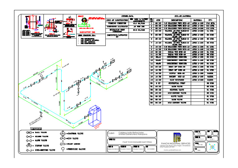 Pump To Economizer Inlet Piping | PDF