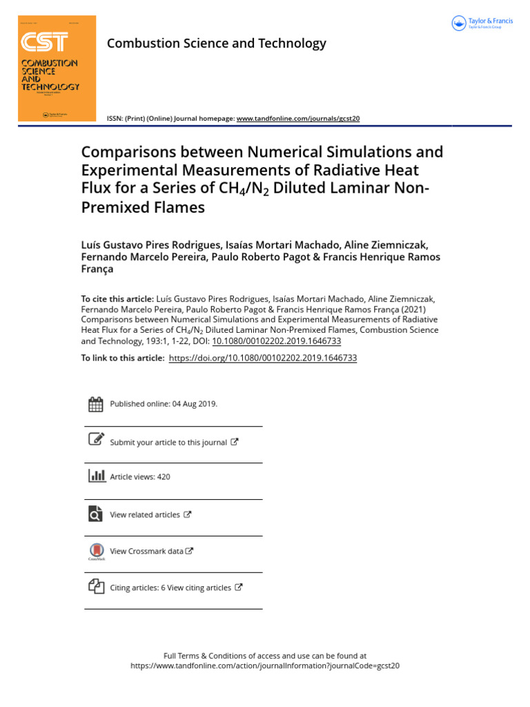 Rodrigues (2021) Comparisons... Numerical & Experimental ... CH4 N2 Diluted Laminar Non-Premixed ...