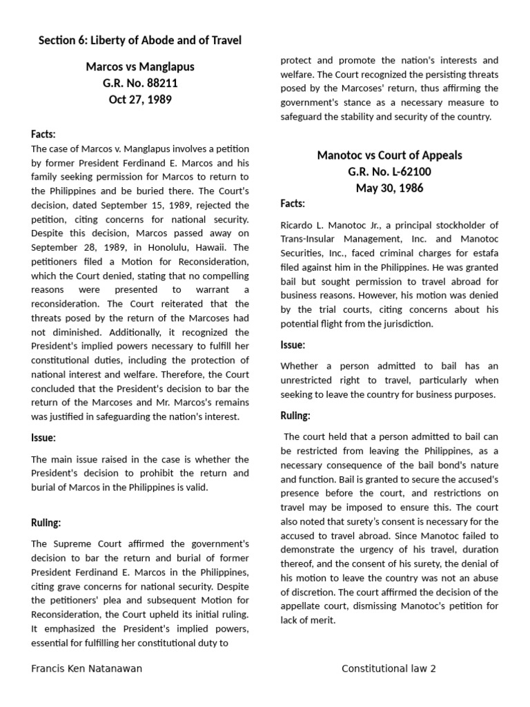 Case Digest in Consti 2 | PDF