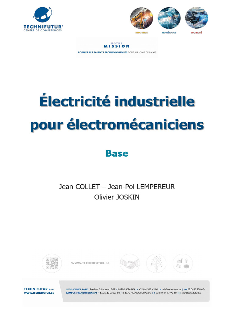 MECA ELEC 1025 - Electricité Industrielle Pour Électromécaniciens - Base de | PDF