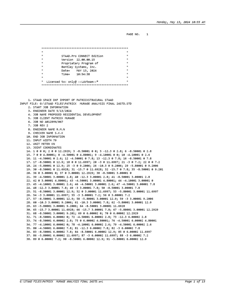 STRUCTURAL ANALYSIS FINAL | PDF