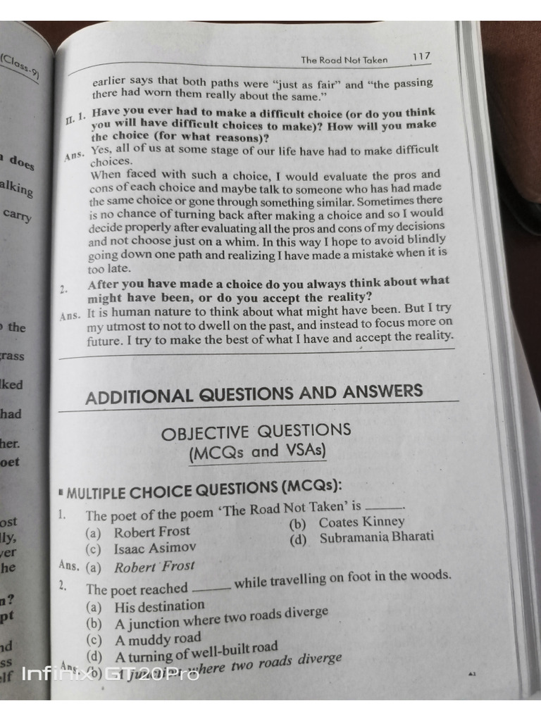 SEBA GUIDE ENGLISH CLASS 9 POEM 1 MCQS AND VSAs | PDF