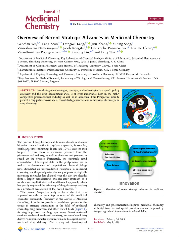 Wu2019 Overview MedChem Strategies | PDF