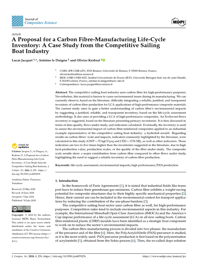 Case Study-01 a Proposal for a Carbon Fibre-Manufacturing | PDF