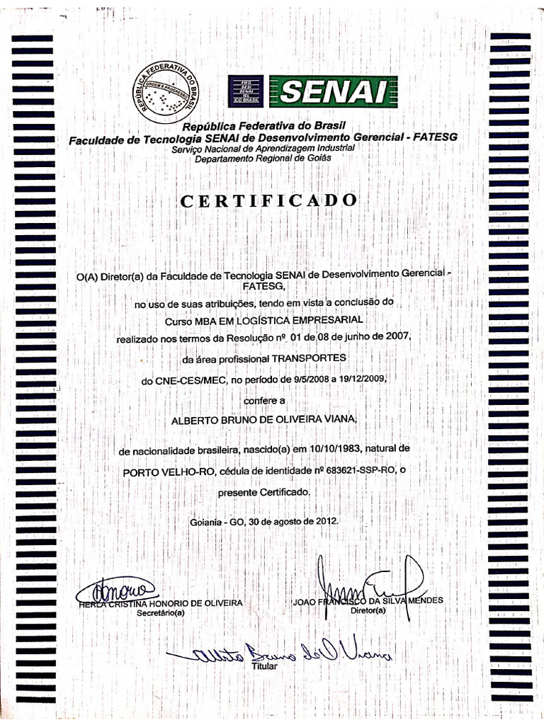 Diploma de Graduação e Pós | PDF