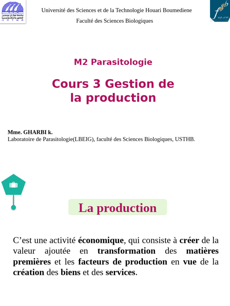 C3 Gestion de La Production | PDF