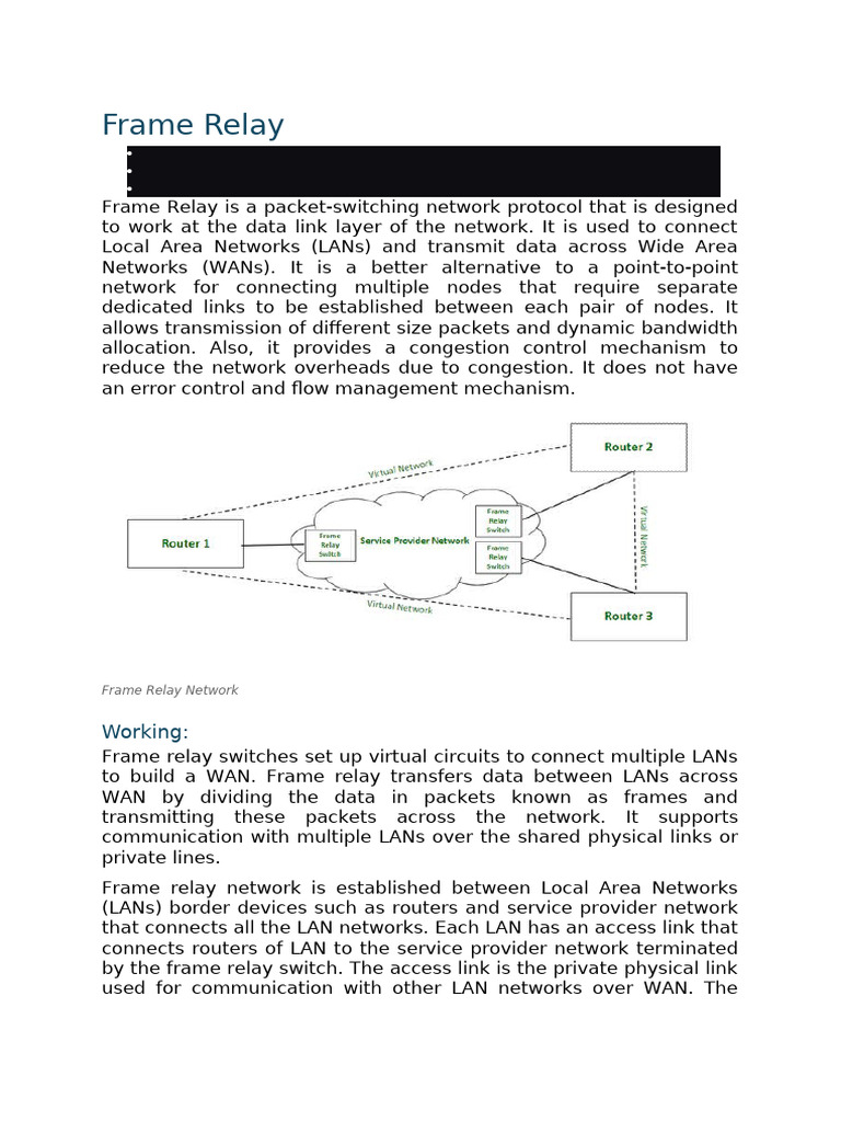 Frame Relay | PDF | Computer Network | Computers