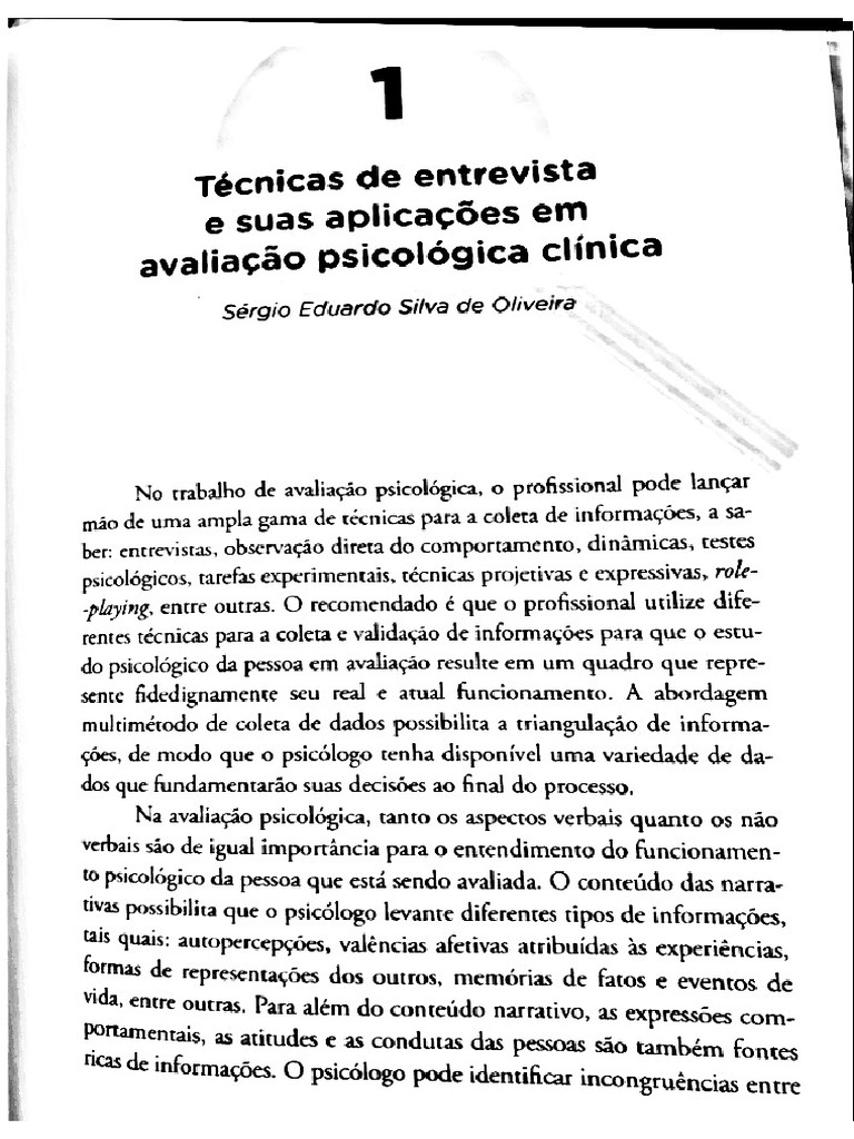 Texto - Técnicas de Entrevista Completo | PDF