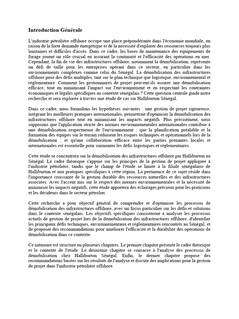 INTRODUCTION GENERALE | PDF