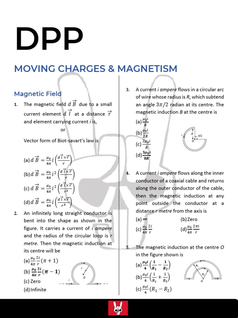 Moving Charge & Magnetism - 240922 - 140706 | PDF