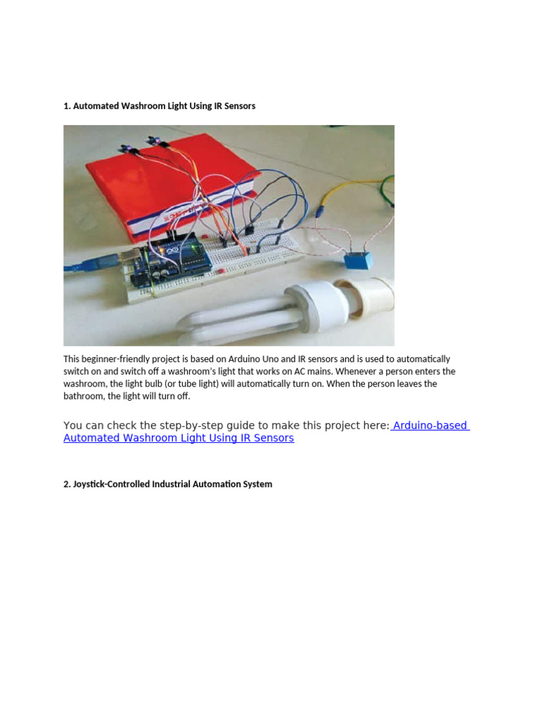 25 Begginer Ardino Projects Edited | PDF