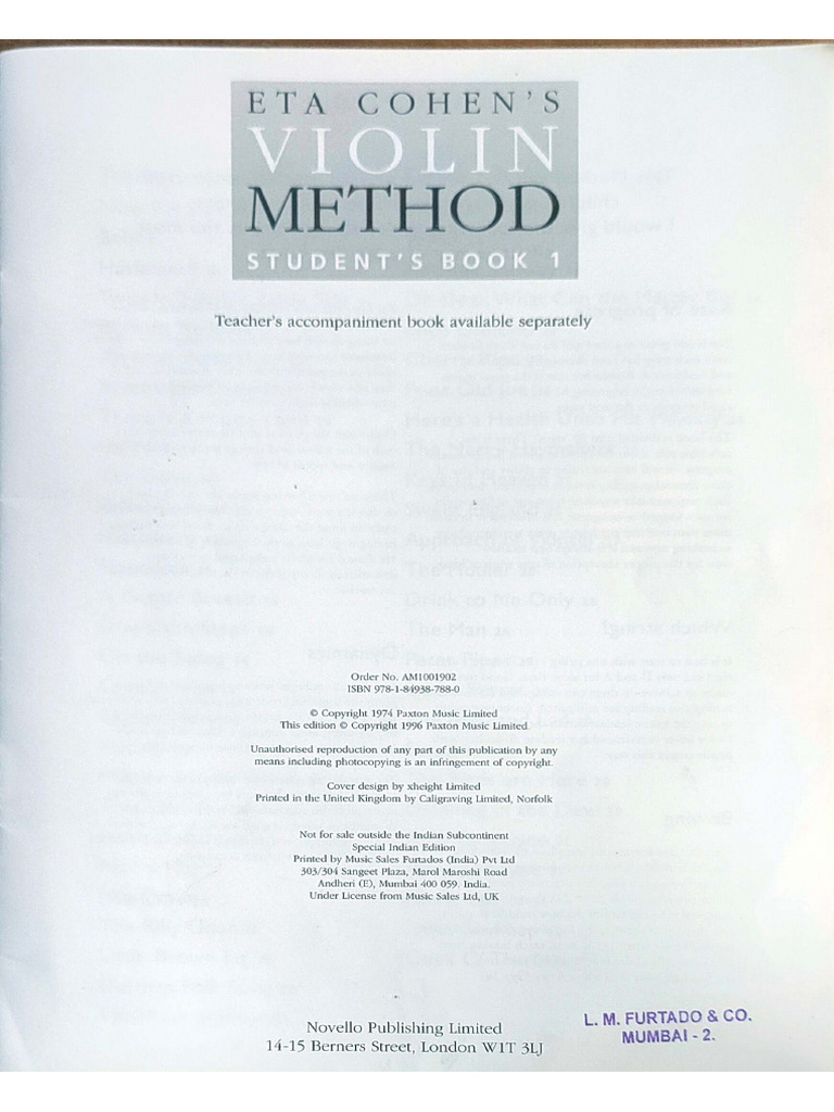 violin book method 1 | PDF