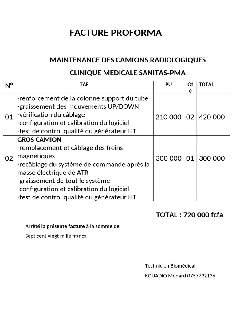 Facture Proforma | PDF