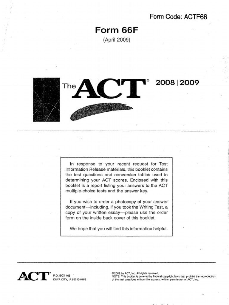 ACT 200904 Form 66F | PDF