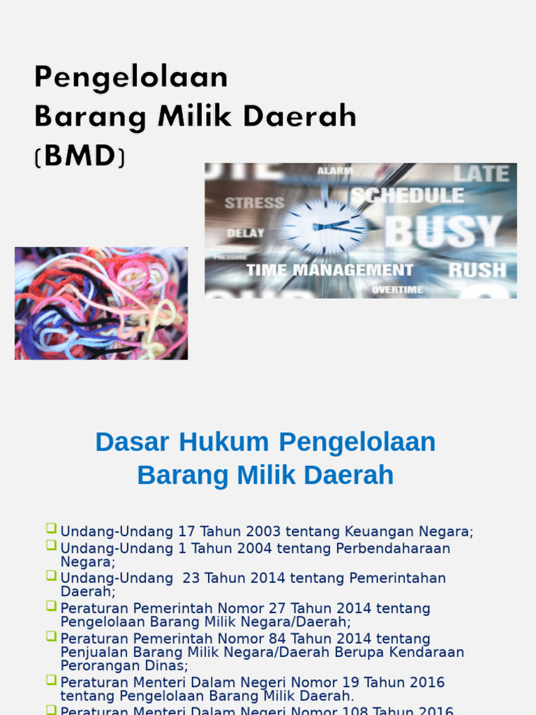 Pengelolaan BMD | PDF