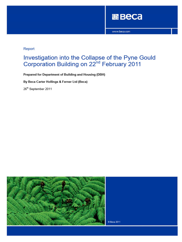 Investigation Into The Collapse of The Pyne Gould Corporation Building ...