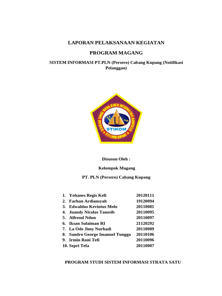 Laporan Magang PLN Persero | PDF