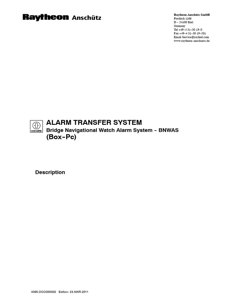 4095 Alarm Transfer System | PDF