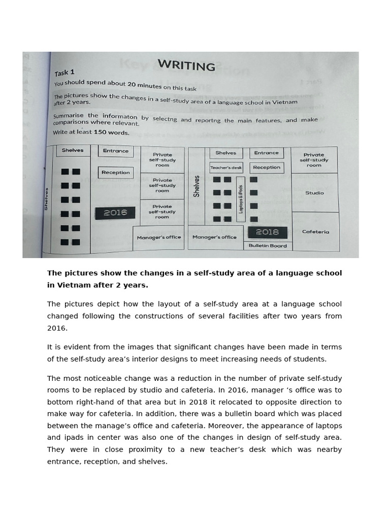 MAP Revised Self-Study Area of A Language School | PDF