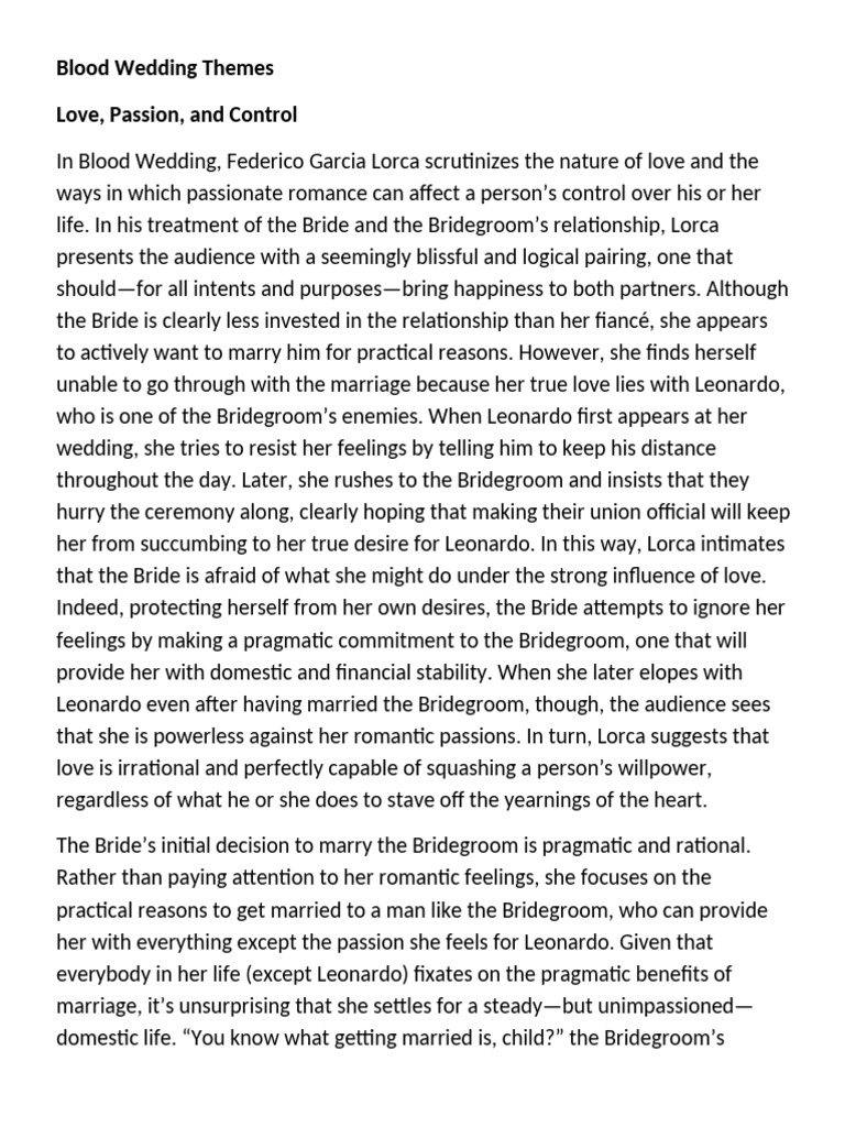 Blood Wedding Themes-WPS Office | PDF
