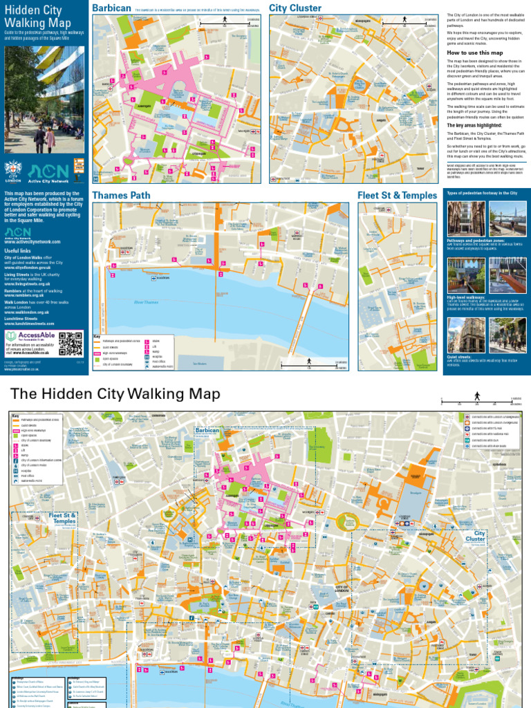 Sample Map City Walking Map | PDF